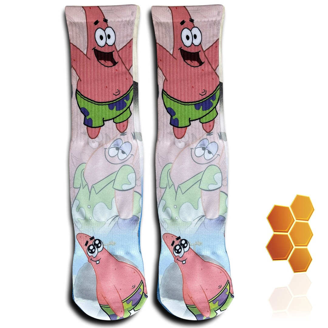 Patrick Star Socks - Etsy