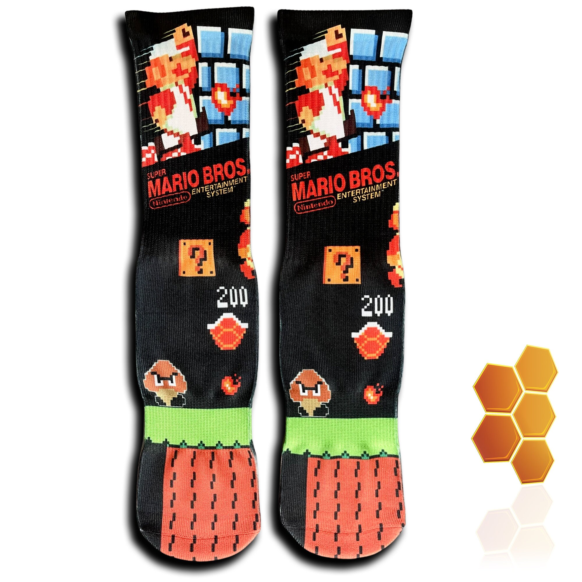 Classic Super Mario Brothers Socks - Etsy