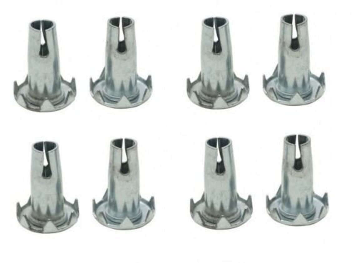 4x Trolley Castor Wheels With Sockets Heavy Duty Furniture Inserts Hard ...