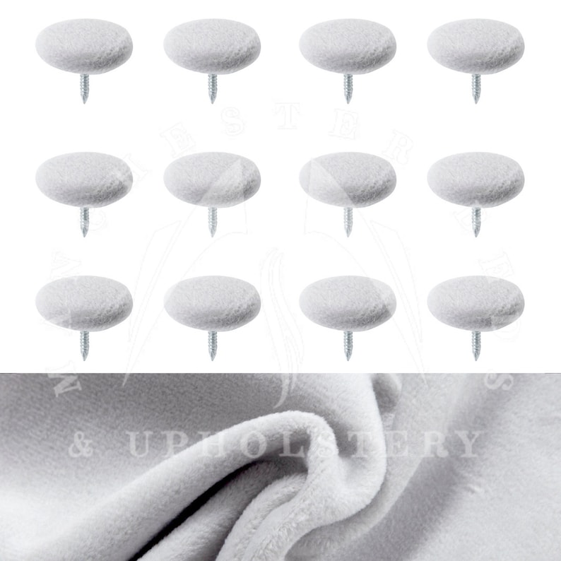 Covered Nail Back Fabric Buttons Upholstery Headboards Sofas Buttons ...