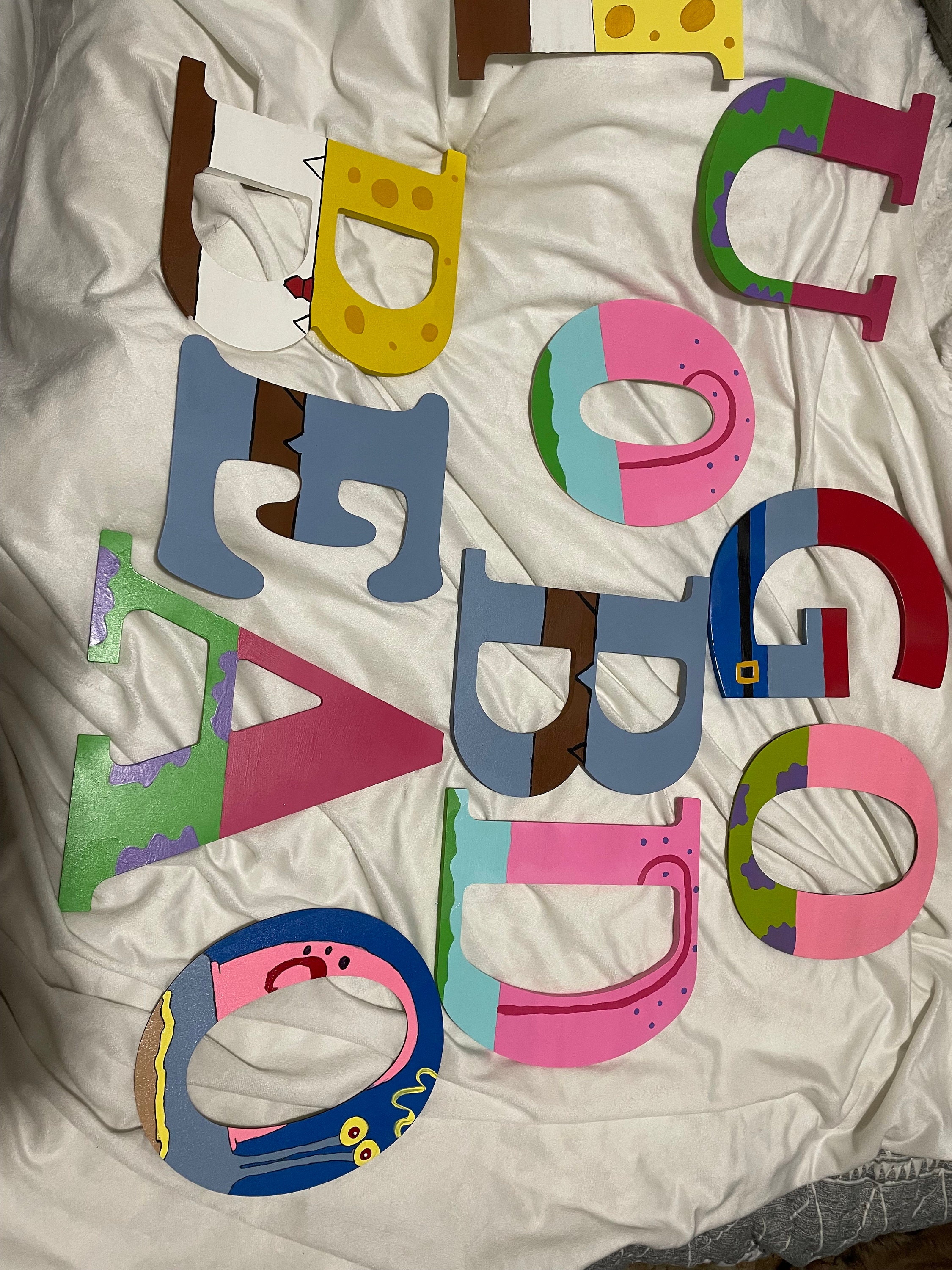 Sponge Bob Letters - Etsy