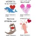 Sea Animal Valentine's Printable Cards for Kids. Cute, Star Fish, Jelly ...