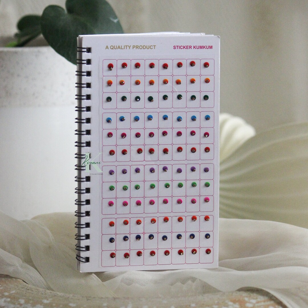 960 Small Velvet Bindi Book With Lots of Colours and Sizes - Etsy New ...