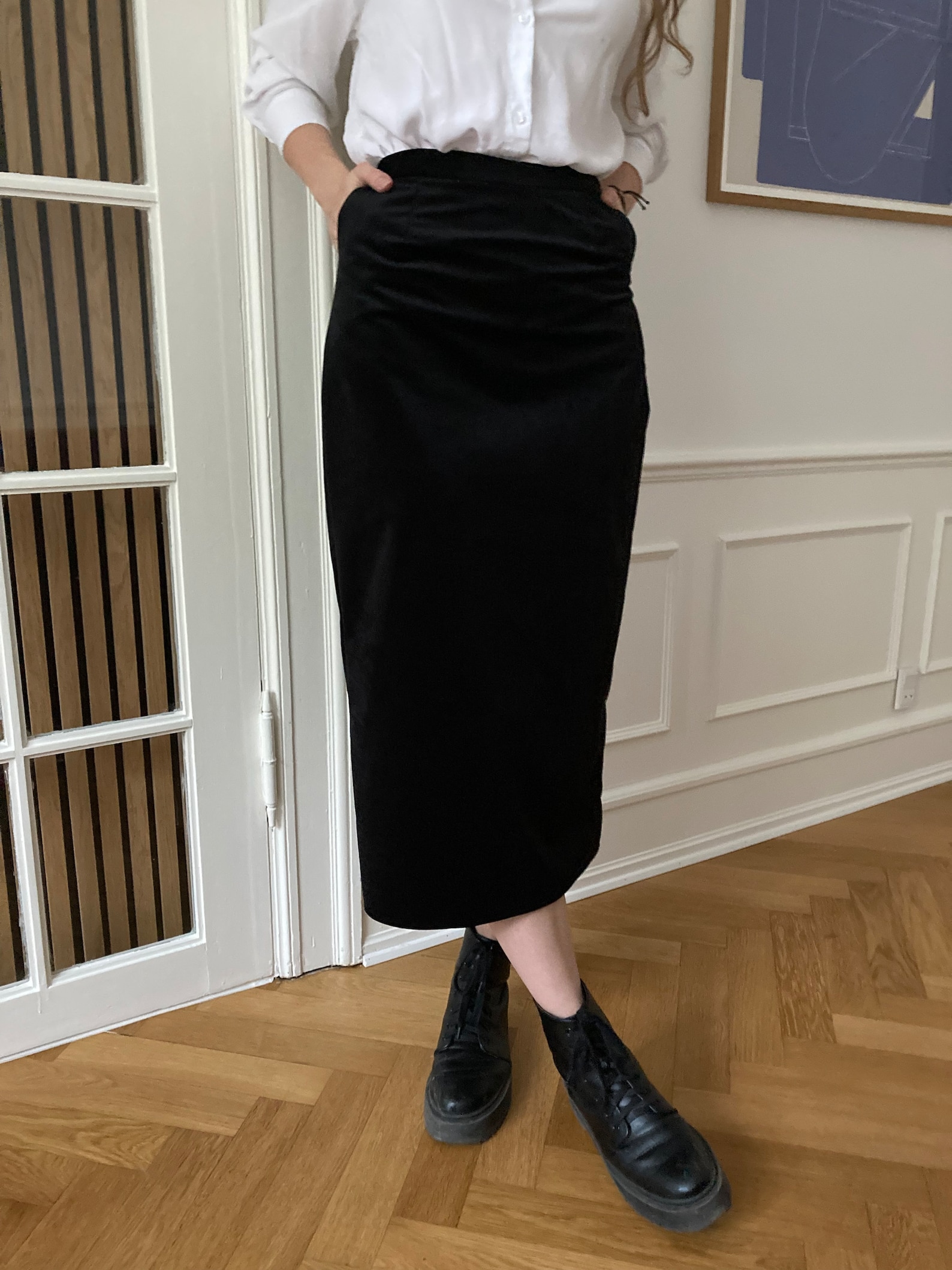 Straight Skirt With Slit PDF Sewing Pattern Mini Midi Maxi - Etsy