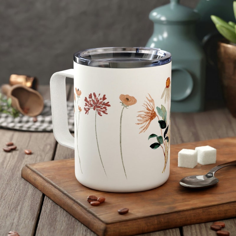 Floral Coffee Mugs - Etsy