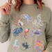 Painted Octopus Comfort Colors Long Sleeve T-shirt Garment - Etsy