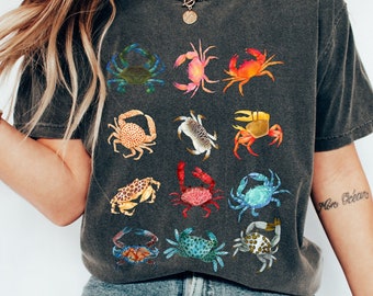 Colorful Crab Shirt - Etsy