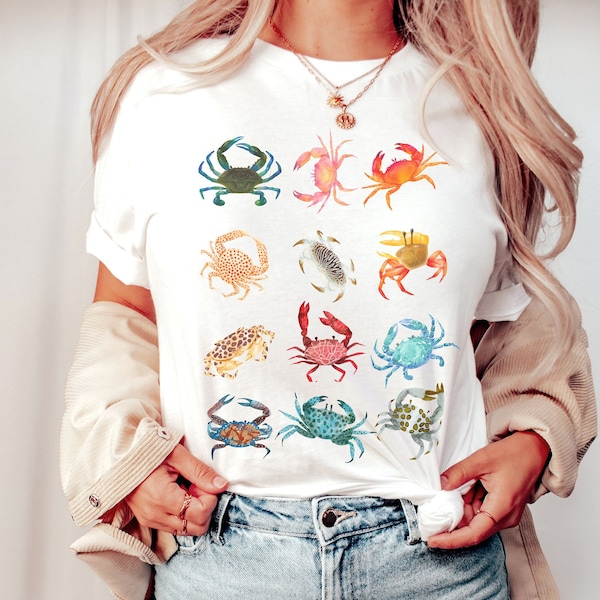 Crab Tshirt - Etsy