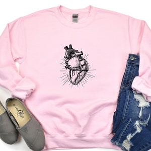 Anatomical Heart Sweater Human Heart Sweatshirt Valentines - Etsy