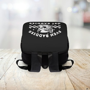 Even Baddies Get Saddies Backpack, Cat Lover Depression Awareness ...