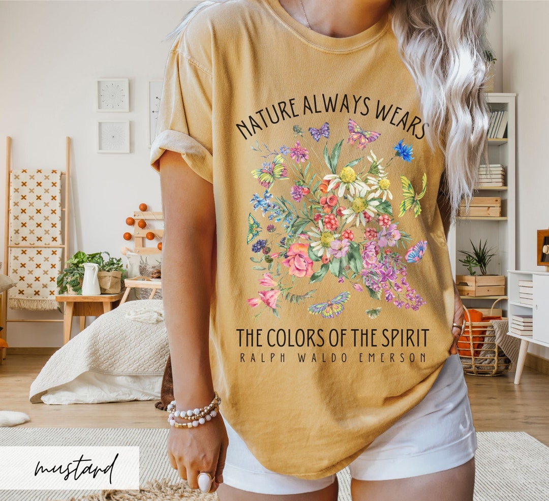 Comfort Colors Nature Wears the Colors of the Spirit Shirt, Watercolor ...
