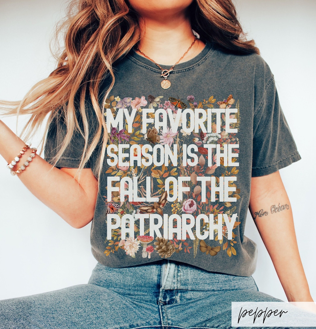 Comfort Colors Fall Botanical Tee: Feminist Cottagecore Shirt - Etsy