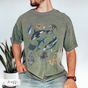 Marine Life Conservation Shirt, Comfort Colors Shirt, Ocean Lovers Tee ...