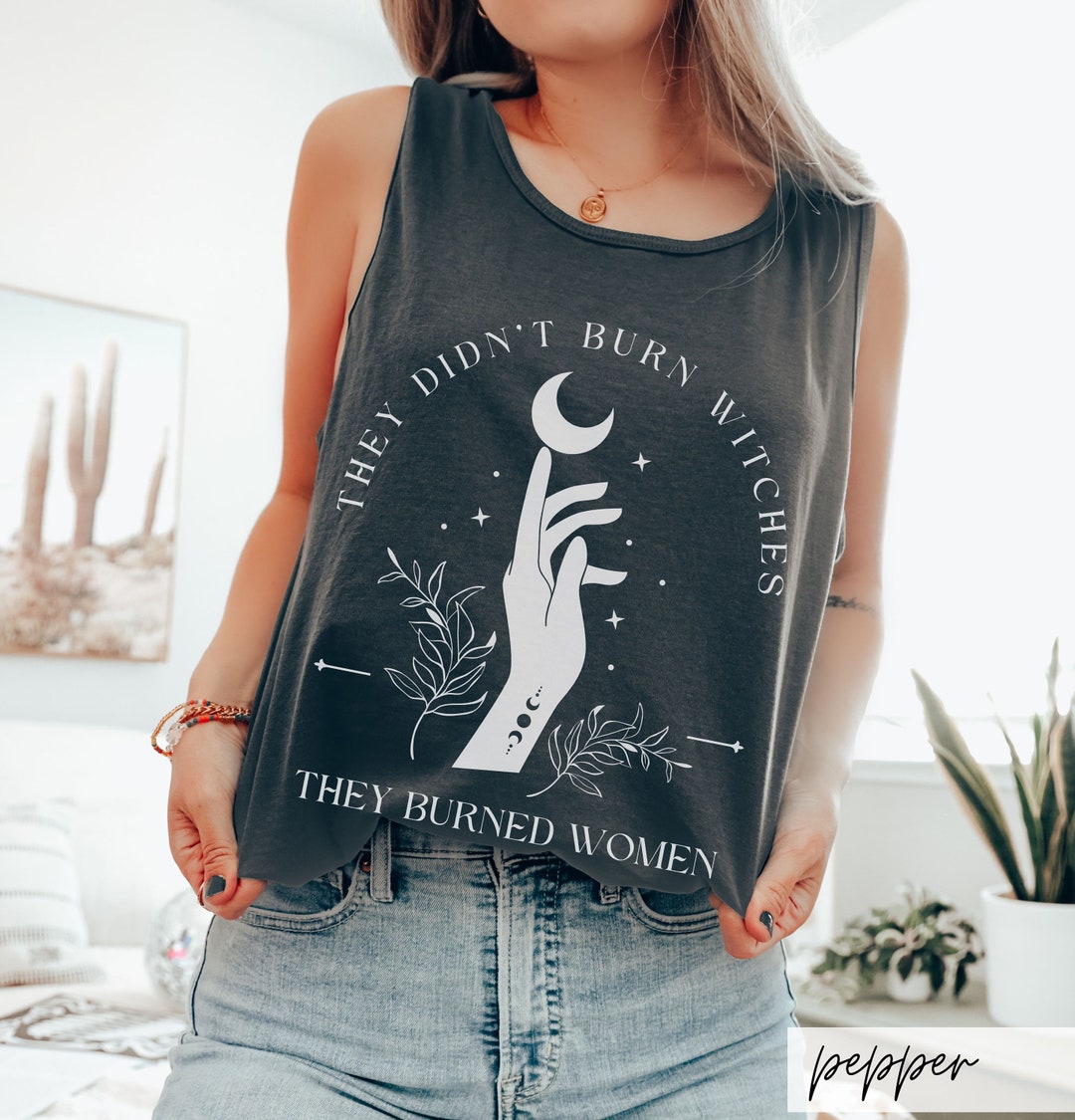 Comfort Colors Witch Tank Top: Feminist Celestial Boho Gift - Etsy