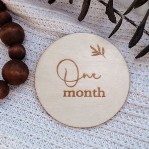 Month Signs for Baby | Wood Signs for Baby | Monthly Markers | Baby ...