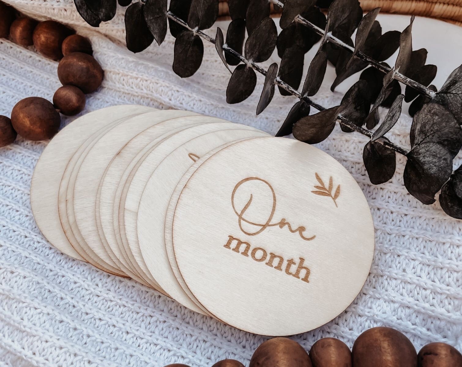 Month Signs for Baby | Wood Signs for Baby | Monthly Markers | Baby ...