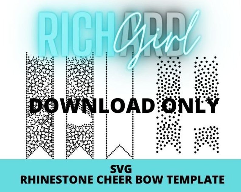 CHEER BOW DESIGN Svg Format Cheer Bow Rhinestone Template starlette ...