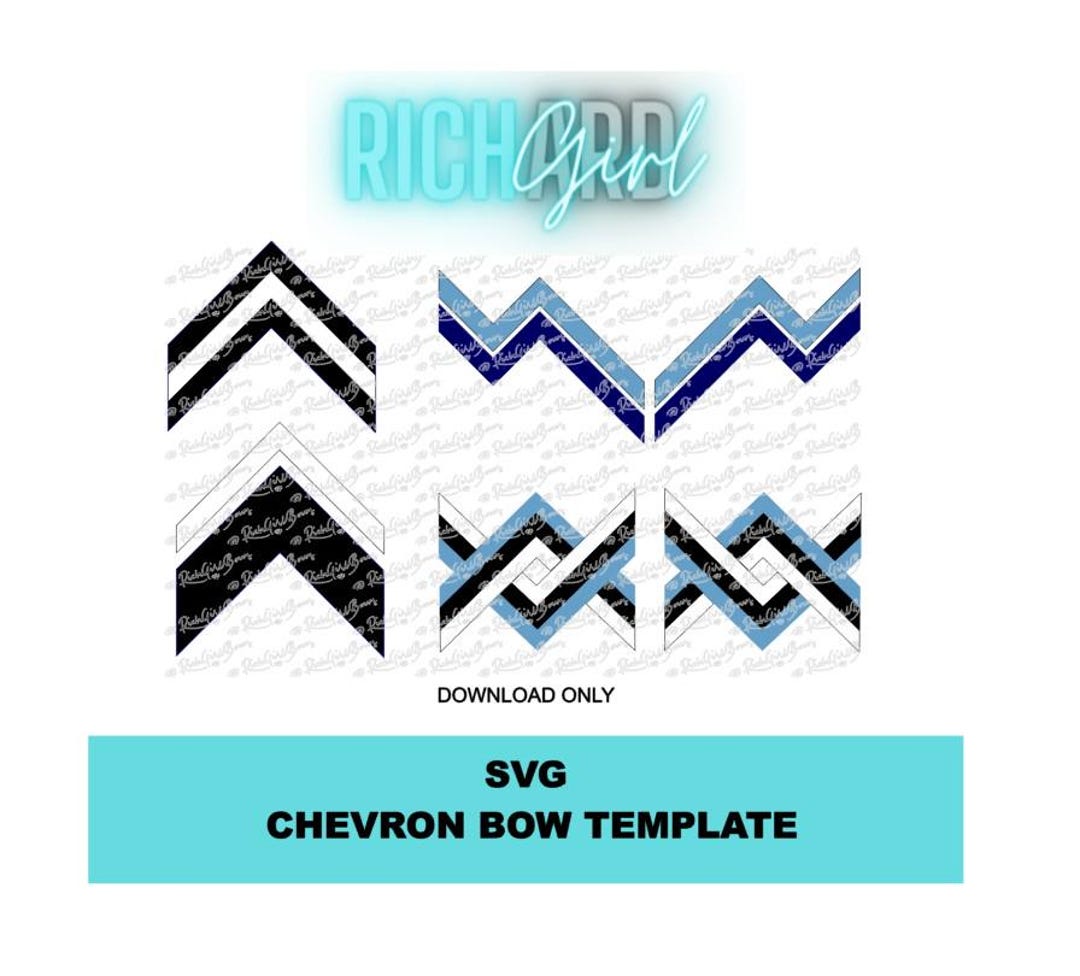 Chevron Tail SVG File for Cheer Bow Design in Vinyl or Sublimation - Etsy