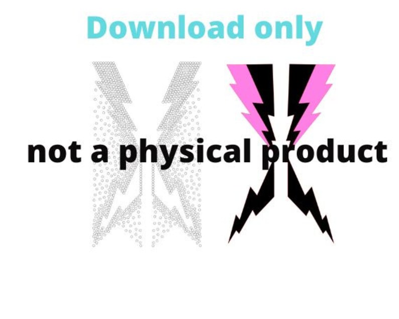 Cheer Bow Rhinestone Template SVG Lightening Storm - Etsy