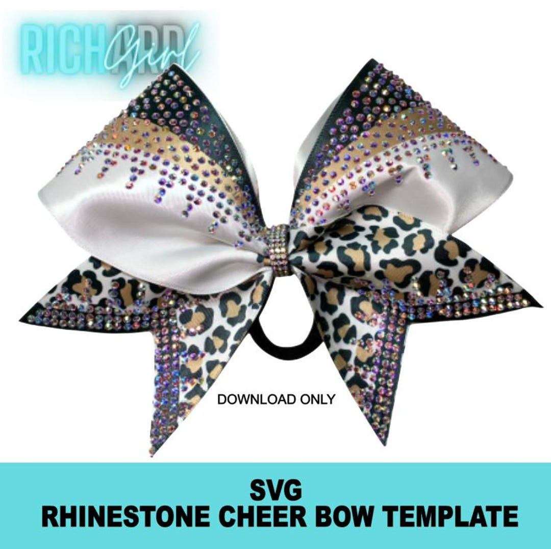 Sawtooth 2025 Cheetah Cheer Bow Design in SVG Format - Etsy