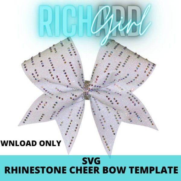 Dolly Cheer Bow Template - Etsy