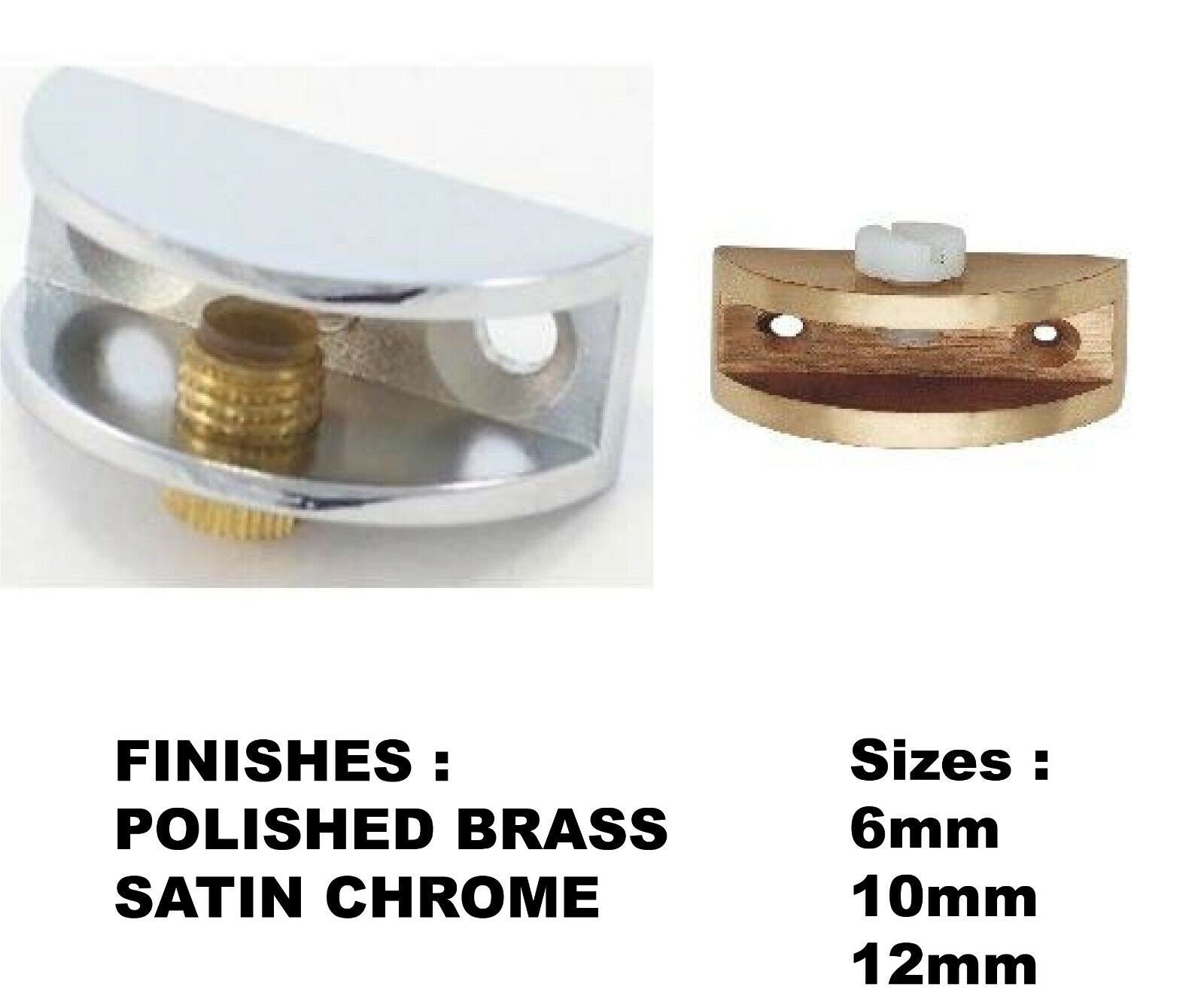 Adjustable Glass Shelf Bracket in Multiple Finishes & Sizes - Etsy