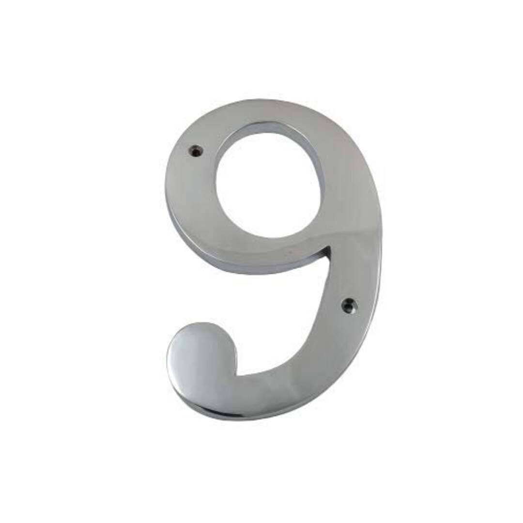 House Door Numerals Numbers Number 0 to 9 in Polished Chrome - Etsy