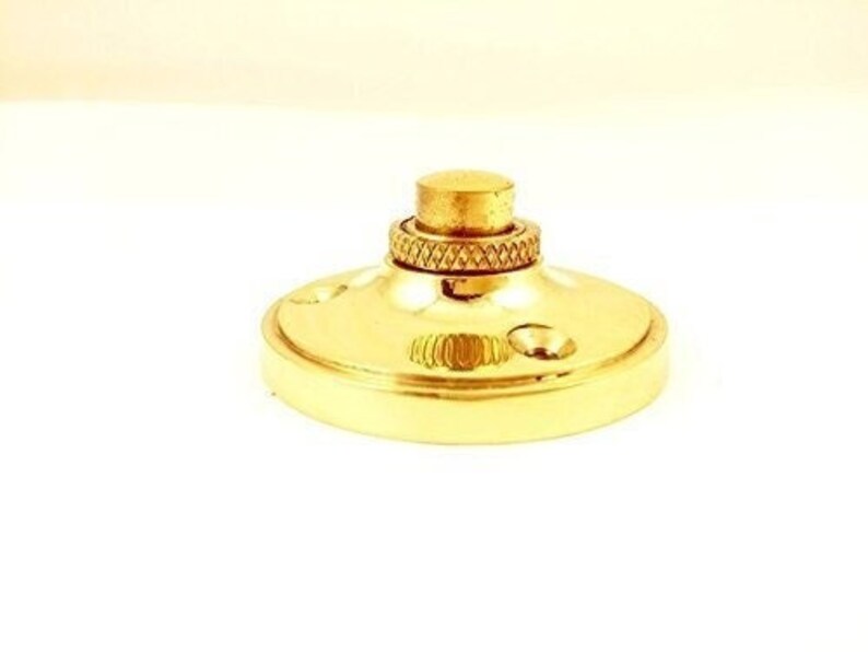 Victorian Round Shape Door Bell Push Press Button 52mm in Polished ...