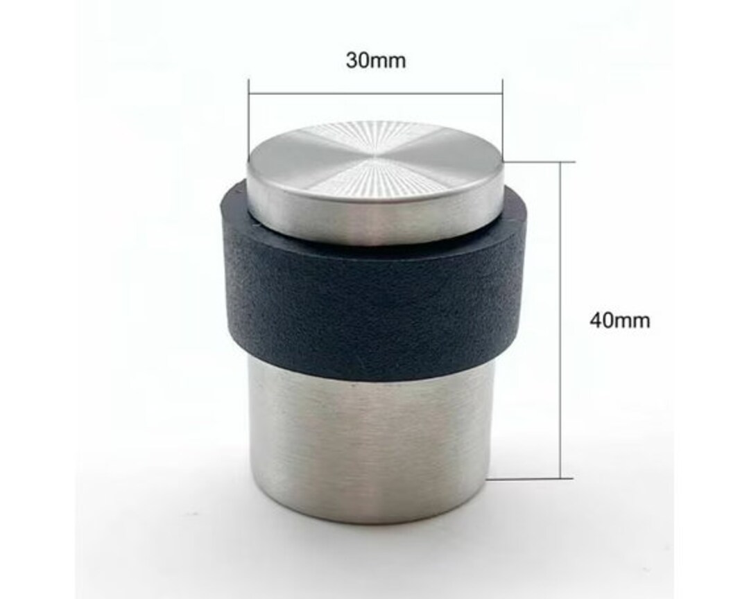 Floor Mounted Flat Top Door Stop Satin Stainless Steel Concealed ...