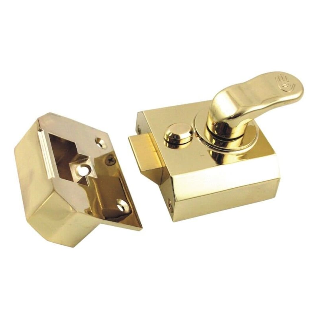 Euroart Rim Cylinder Night Latch Front Door Lock Latch With Keys 40 Mm ...
