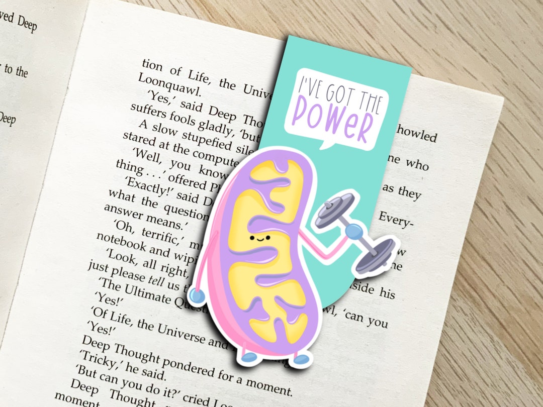 Mitochondria Magnetic Bookmark, Biology Book Mark, Cell Organelle Page ...
