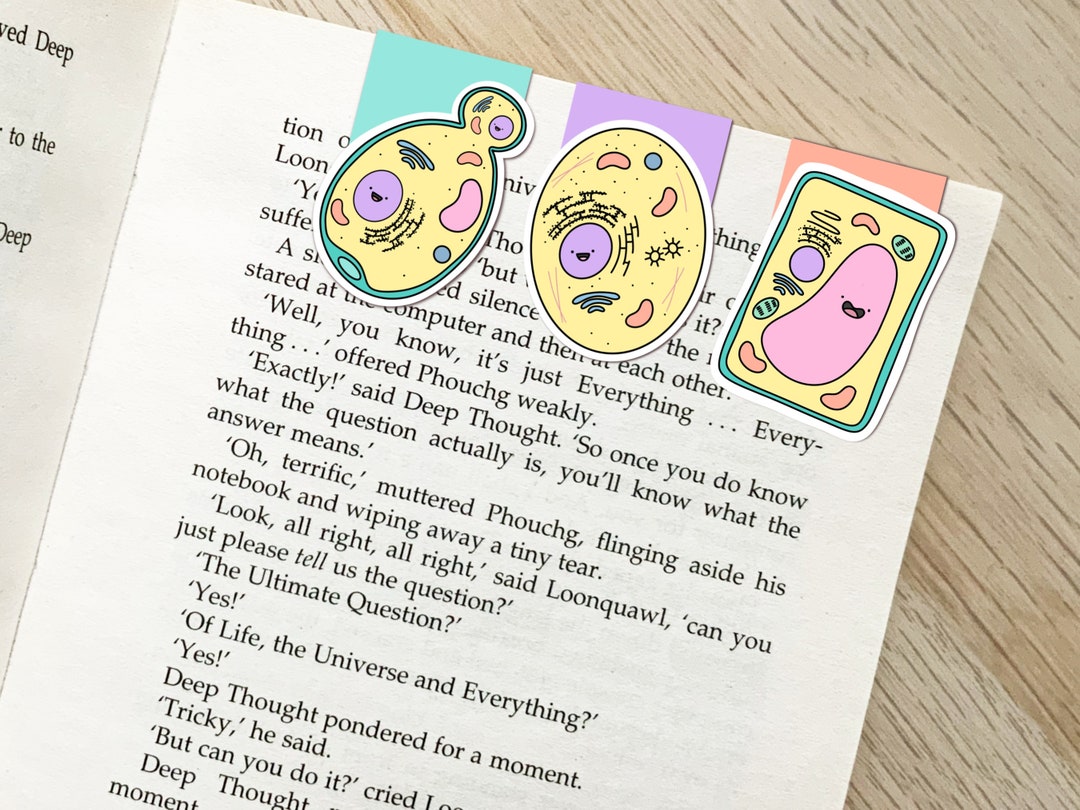 Biology Cell Type Bookmarks Biologist Gift Book Mark Set - Etsy