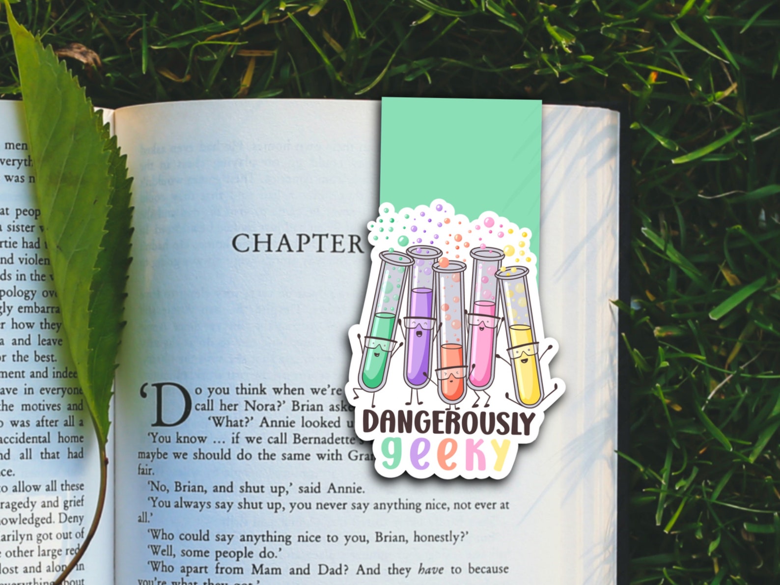 Geeky Science Magnetic Bookmark, Cute Chemistry Book Mark, Test Tubes ...