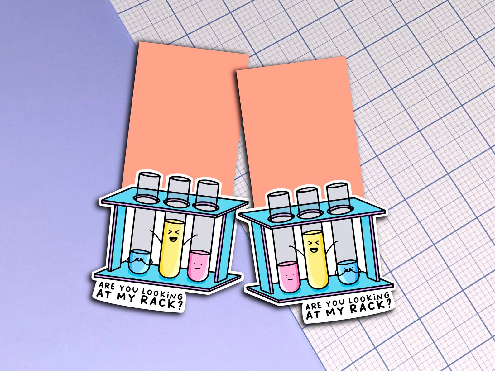 Test Tube Rack Bookmark Science Pun Book Mark Chemistry Pun - Etsy