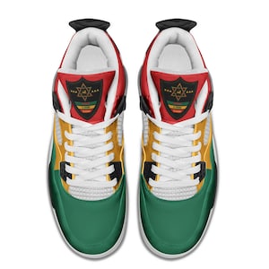 Rasta Shoes for Men & Women Custom Rastafarian Sneakers Jamaica ...