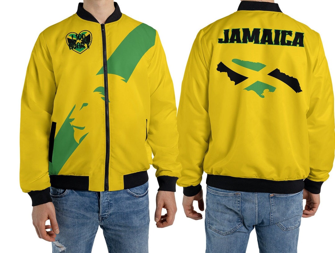 Jamaican Bomber Jacket Unisex Jamaica Coat Jamaica Tracksuit Jamaica ...