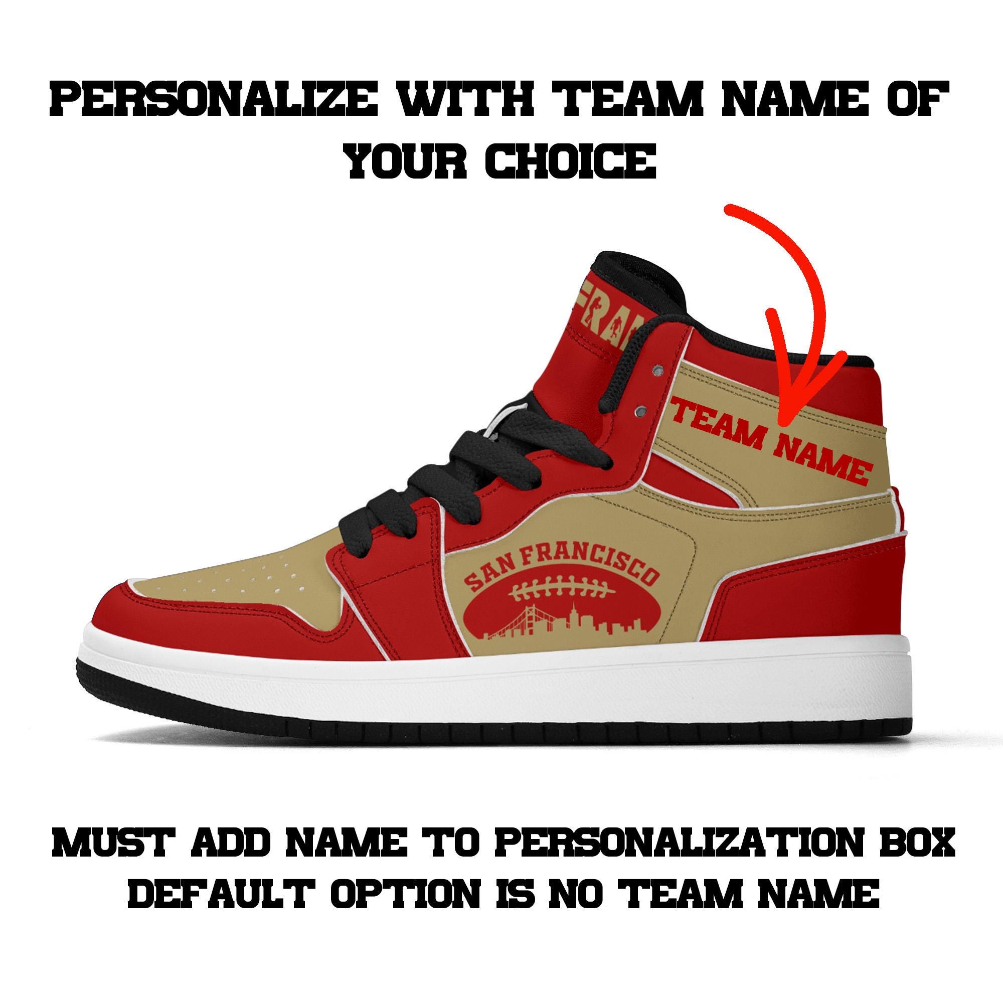 San Francisco Football Team Shoes for Men & Women Team Themed ...