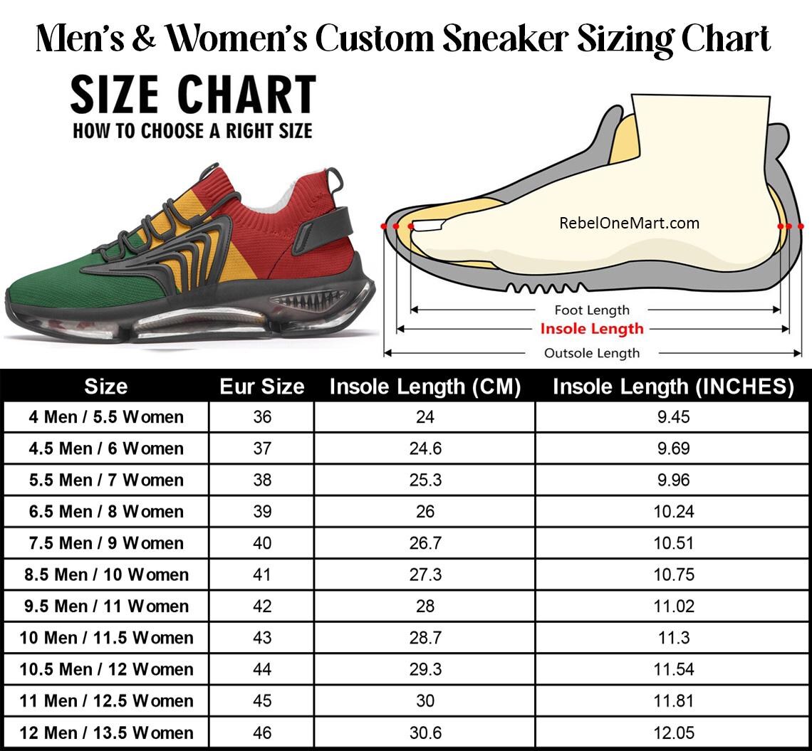 Rasta Shoes for Men & Women Custom National Flag Sneakers Jamaica ...