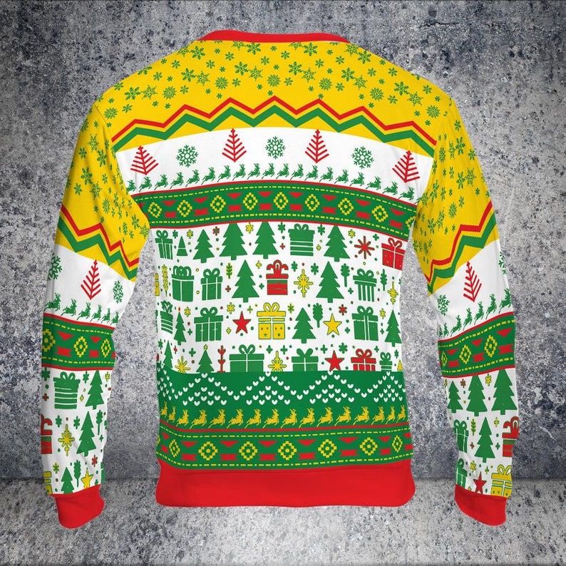 Unique Rastafarian Ugly Christmas Sweater Handmade Jamaican Holiday ...
