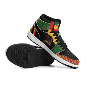Rasta Shoes Lion of Judah Shoes for Men & Women Rasta Colors Sneakers ...
