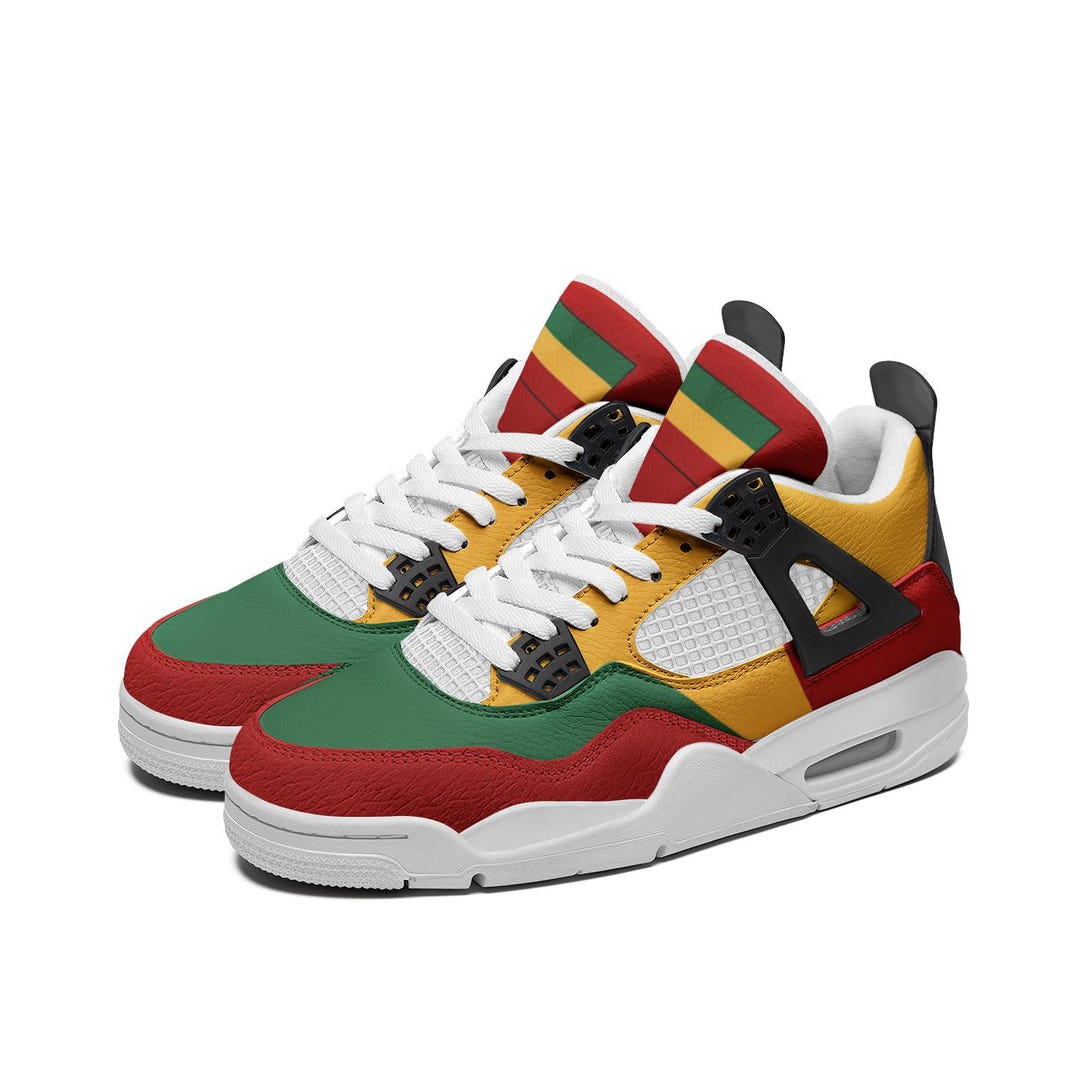 Rasta Shoes for Men & Women Custom Rastafarian Sneakers Jamaica ...