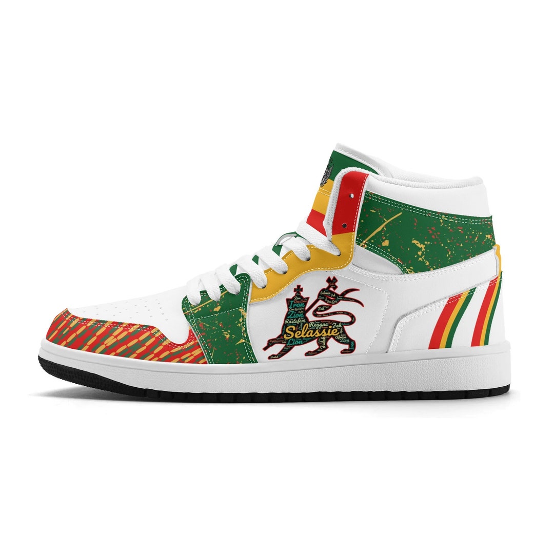 Rasta Shoes Lion of Judah Shoes for Men & Women Rasta Colors Sneakers ...