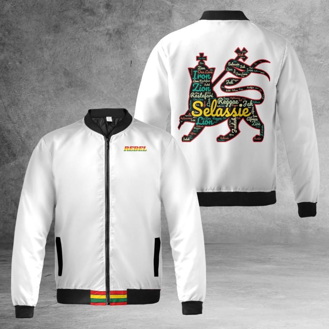 Rasta Jacket Rasta Stripe Bomber Jacket Unisex Reggae Coat Trendy ...