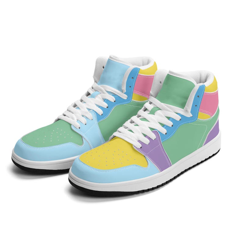 Easter Shoes for Men and Women Custom Easter Sneakers Colorful Pastel ...