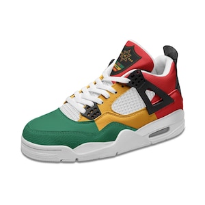 Rasta Shoes for Men & Women Custom Rastafarian Sneakers Jamaica ...