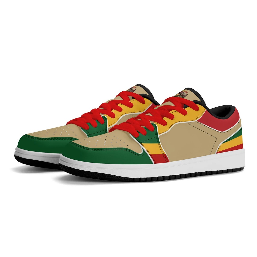 Rasta Shoes for Men & Women Custom Rastafarian Sneakers Jamaica ...