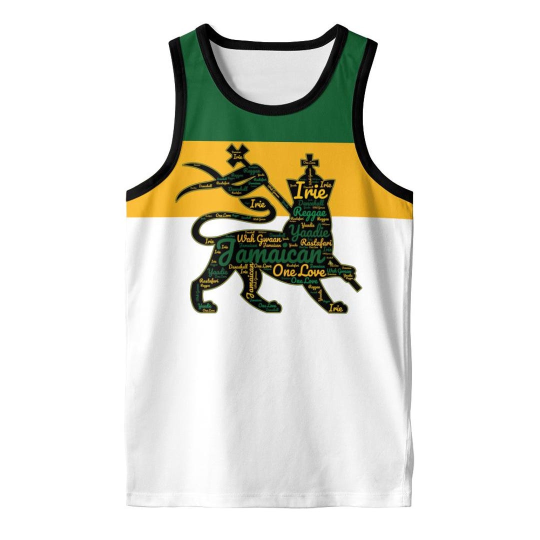 Jamaica Shirt Tank Tops for Men and Women Lion of Judah Tanks Rasta ...
