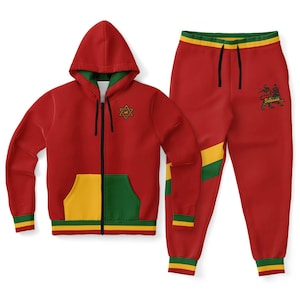 Striped Rasta Track Top Jacket, the Lion of Judah Track Striped Rasta Track Top Jacket, the Lion of Judah Track