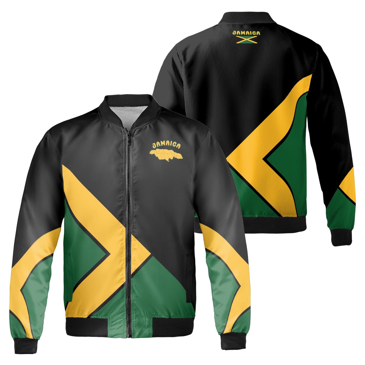 Jamaica Jacket for Men and Women Jamaican Bomber Jacket Clothes Jamaica ...