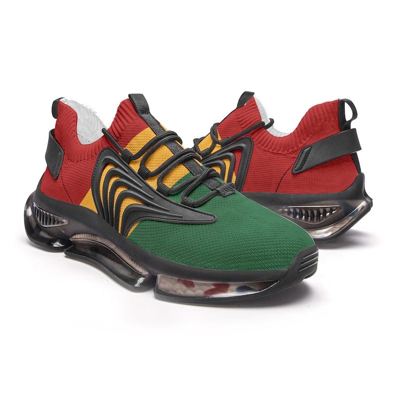 Rasta Shoes for Men & Women Custom National Flag Sneakers Jamaica ...